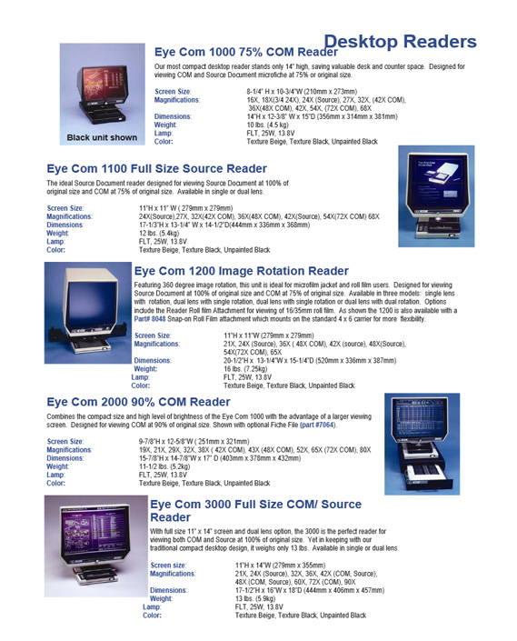 Microfiche Equipment
